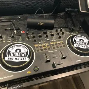 1 CUSTOM LAPTOP SKIN- 2 JOGWHEEL SKINS- 50 STICKERS- BUNDLE ...